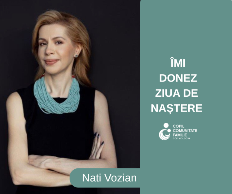 NATI VOZIAN: ÎMI DONEZ ZIUA DE NAȘTERE PENTRU CA FIECARE COPIL SĂ POATĂ ...